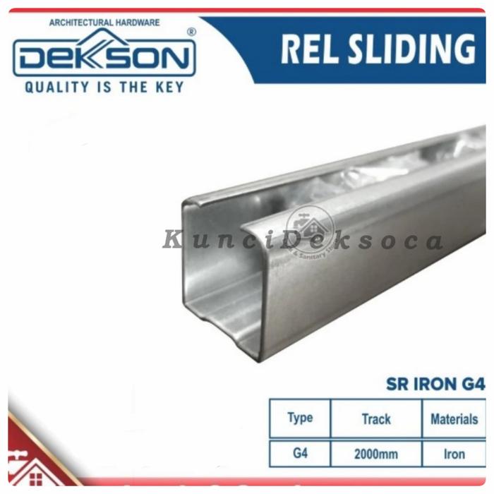 Jual Rel Sliding Dekson G4 Rail Pintu Geser 2m Galvanis Dekkson ...