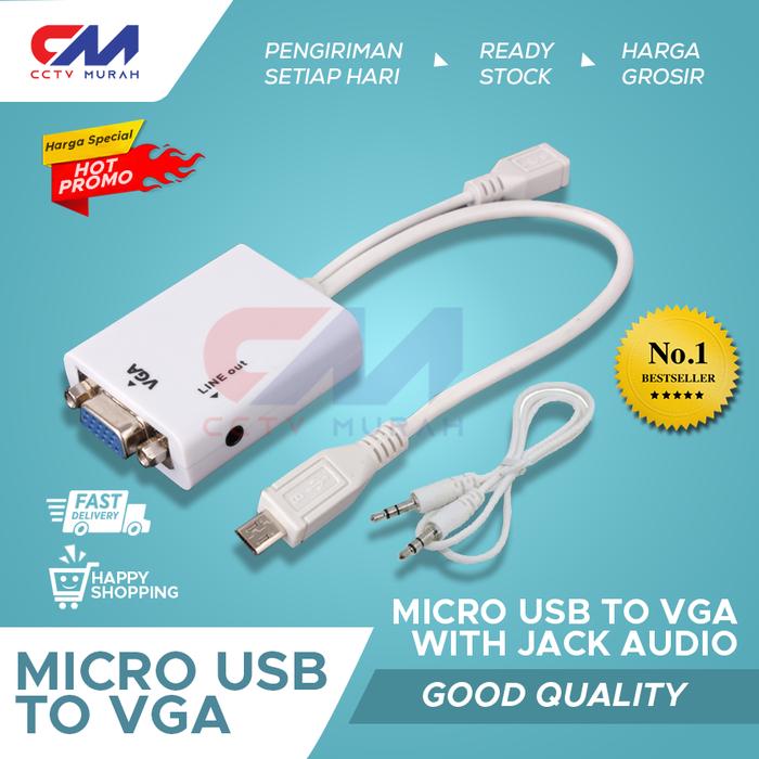 Jual Micro USB to VGA Converter, Mobile Phone OTG to VGA With Audio - Jakarta Barat - CCTV-MURAH ...