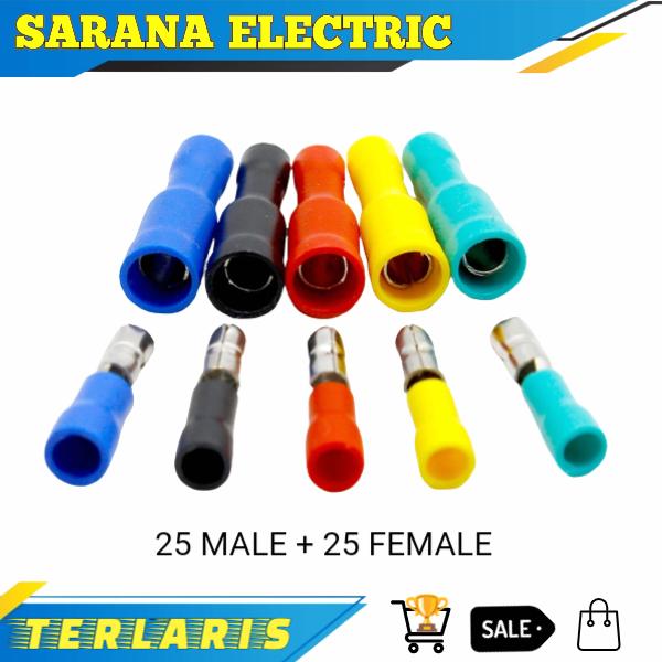 Jual BULLET WIRE CONNECTOR TERMINAL PLUG CUCUK KABEL QUICK CABLE CRIMP ...