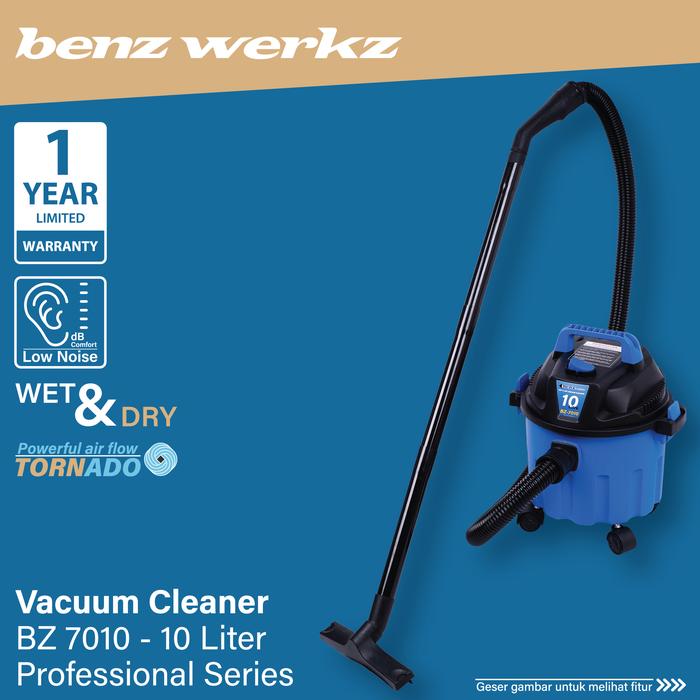 Promo Vacuum Cleaner 10L Mesin Vakum Sedot Debu Wet & Dry BZ 7010 Benz ...