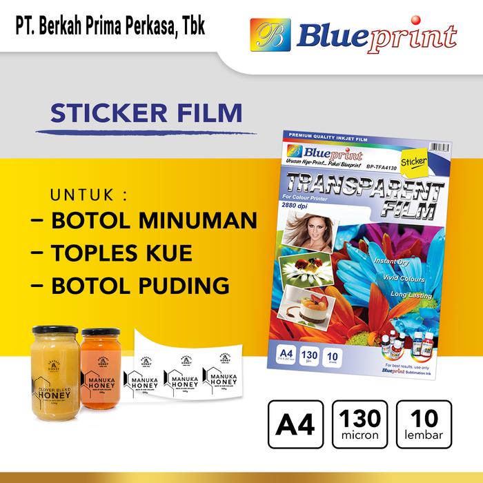 Jual Kertas Stiker A4 BLUEPRINT Sticker Varian Glossy, Inkjet ...