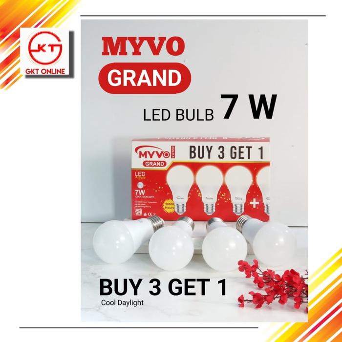 Jual Lampu LED Bohlam Paket MYVO 7 Watt/Lampu Paket MYVO 7 Watt ...