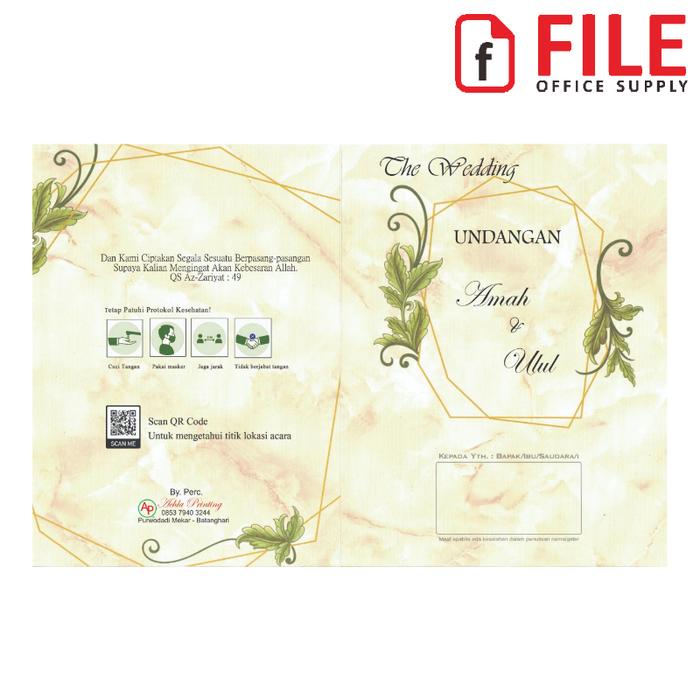 Jual Blangko Undangan Pernikahan Kosong Murah - ERBA 2210 - Kota ...