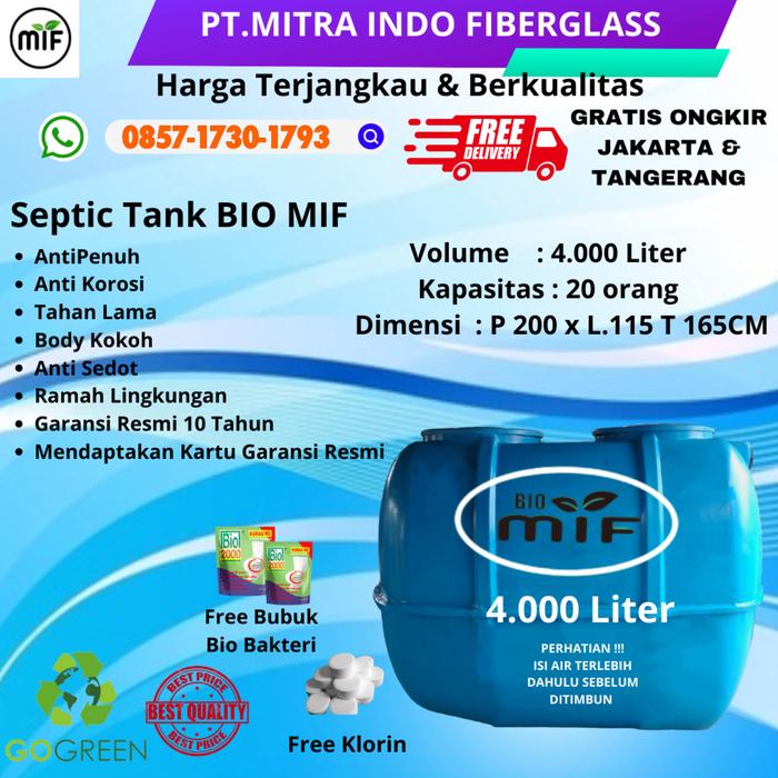 Jual Septic tank bio, biofil, biotank, biotech, biotaff, biomif 4000 ...