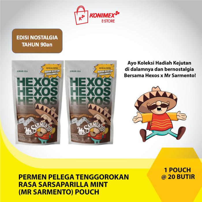 Jual Hexos Mr Sarmento (Rasa Sarsaparilla Mint) Pouch 60 gr - Jakarta ...