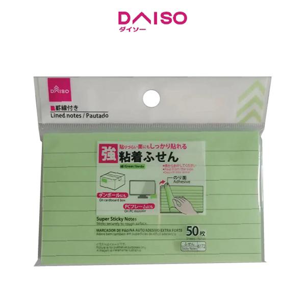 Jual Daiso Super Sticky Notes Lined Green - Kota Bandung - DAISO JAPAN ...