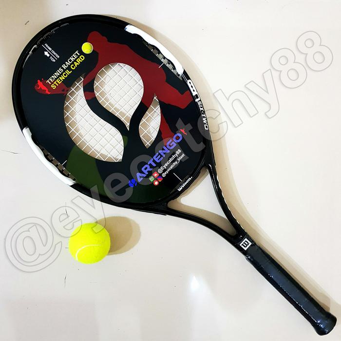 Jual Cetakan Raket / Logo Raket / Stencil Card Tenis - Art Karton ...