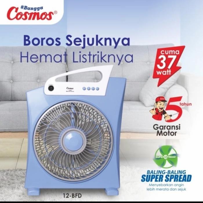Jual KIPAS ANGIN KOTAK MEJA COSMOS 12BFD/BOXFAN COSMOS 12 BFD 12INCH ...