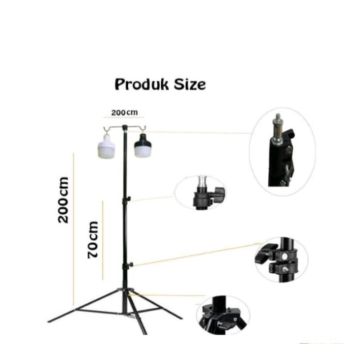 Jual Tiang Infus Portable Tiang Infus Tripod 2 Meter + Tas Di Seller ...