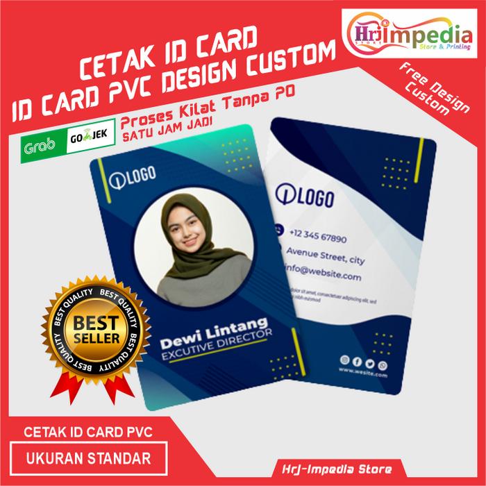 Jual Cetak id card satuan 2 SIsi | Cetak id card satuan set Design ...