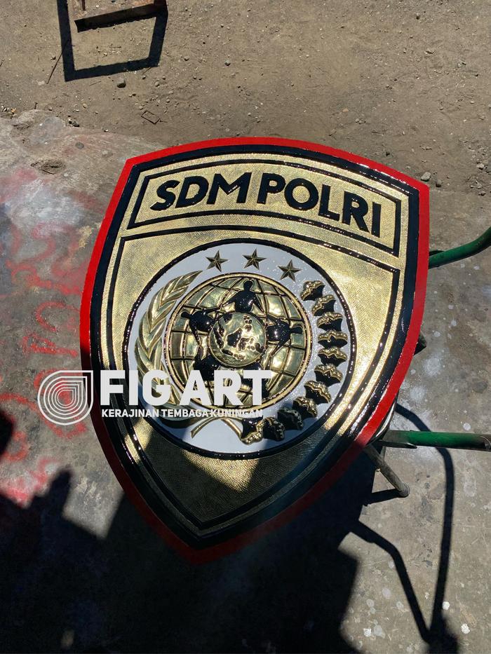 Jual Logo Custom SDM Polri Finishing Cat - Kab. Boyolali - Kerajinan ...