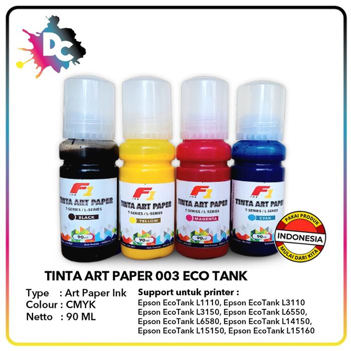 Jual Tinta Art Paper Epson 003 F1 Ink 90ml set CMYK - Jakarta Pusat ...