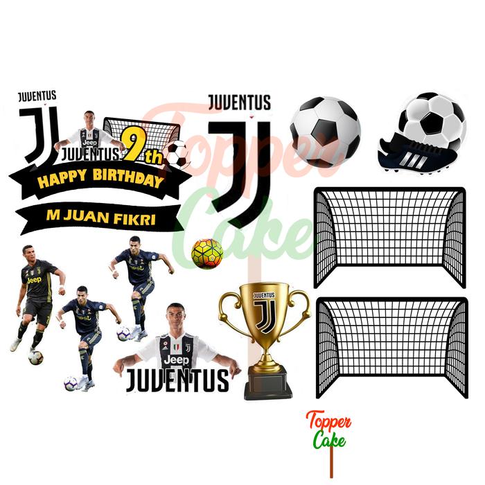 Jual Topper Cake Juventus Gratis tambah nama, usia dan foto - Kab ...