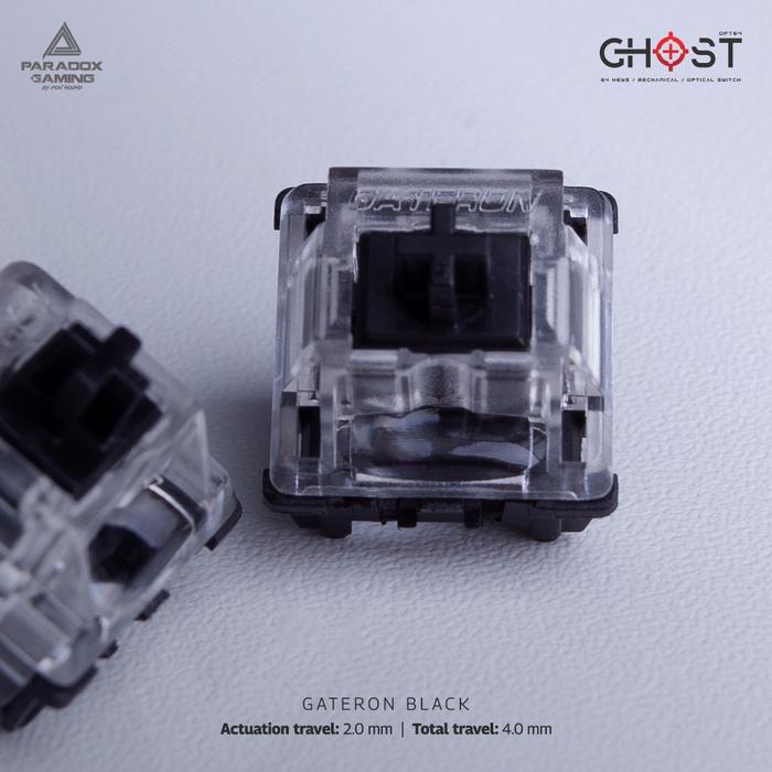 Promo Paradox Gaming Keyboard 75% RGB GHOST ZX84 Wireless - White ...