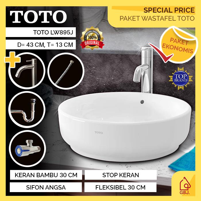 Jual SET WASTAFEL TOTO LW895J KOMPLIT PAKET EKONOMIS / WASTAFEL MEJA ...