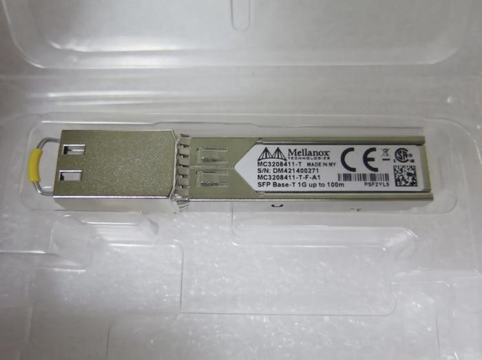 Jual Mellanox Ethernet Cable Module 1GbE 1Gb/s SFP Base-T MC3208411-T ...