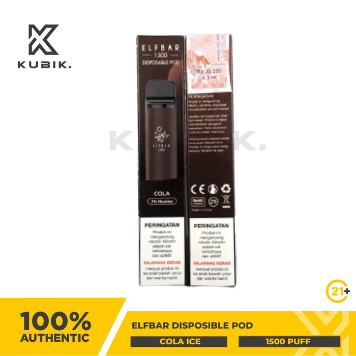 Jual ELFBAR 1500 Pod Cola Ice | ELF BAR Disposable Vape - Jakarta Timur ...