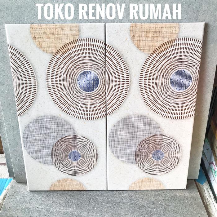 Jual Keramik dinding 25x50 motif batik (glossy) keramik dinding kamar ...