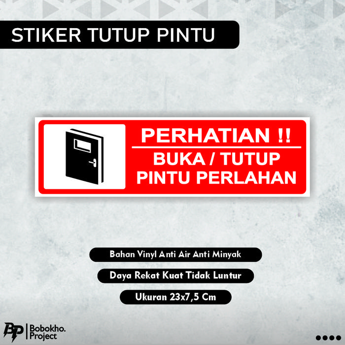 Jual Sticker Buka Tutup pintu Perlahan / Stiker Pintu tutup pelan pelan ...