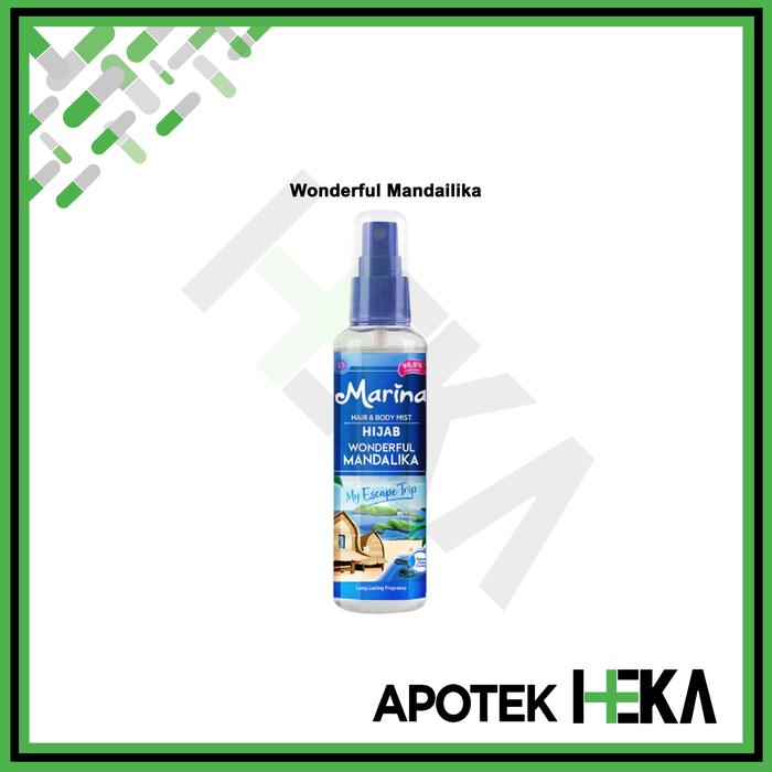Jual Marina Hair & Body Mist Hijab 100 ml Long Lasting Parfum Cologne ...
