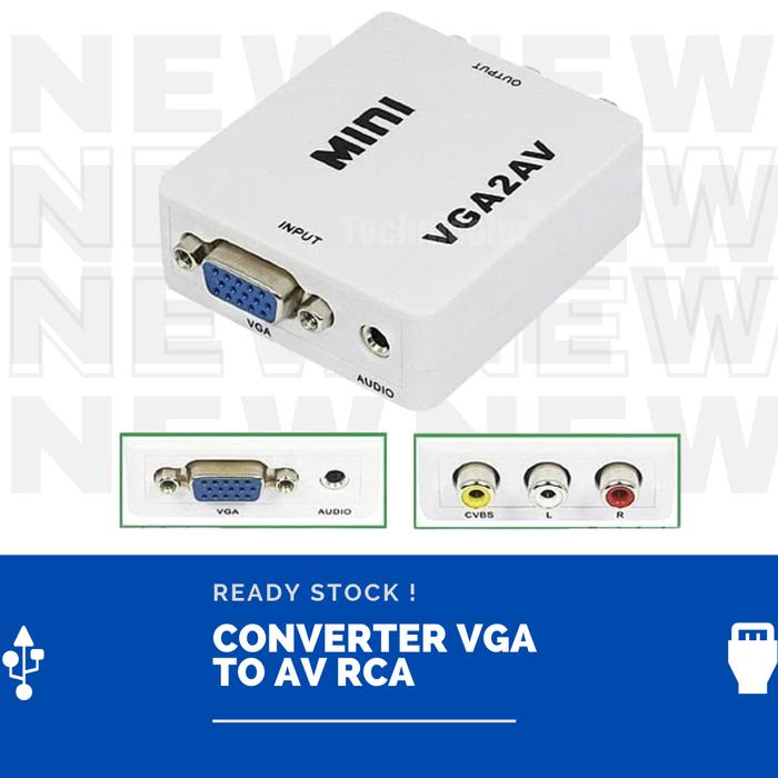 Jual Converter VGA To AV RCA/Converter Adapter VGA to AV High Quality - Jakarta Selatan ...