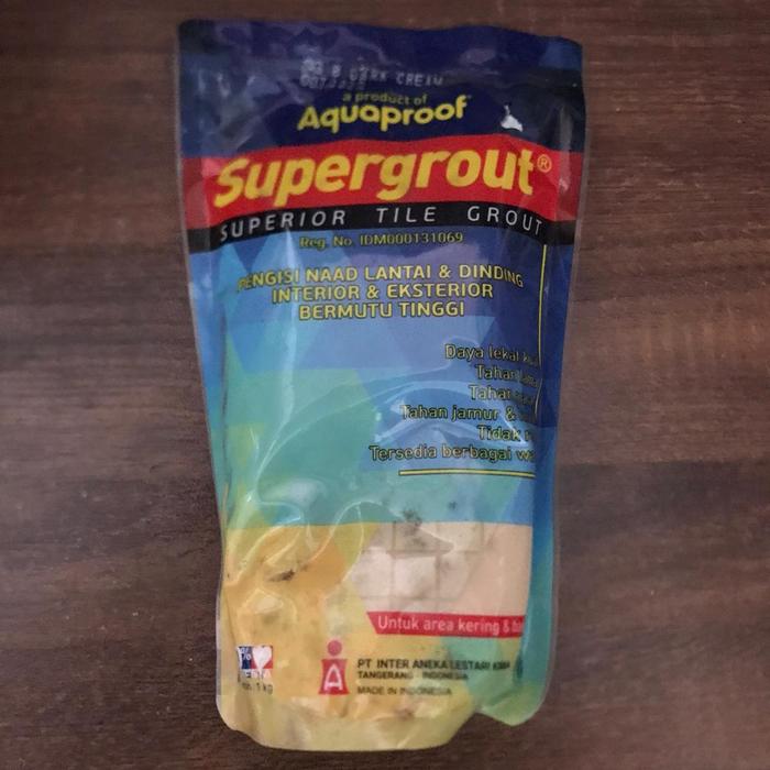 Jual SUPERGROUT AQUAPROOF / SUPERIOR TILE GROUT 1KG - GING BROWN SG11 ...