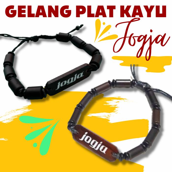 Jual Gelang kayu plat Jogja Souvenir Malioboro oleh oleh khas ...