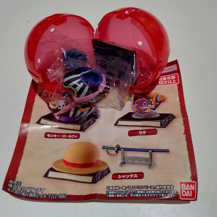 Jual One Piece Red Gachapon Monkey D Luffy Mini Figure - Kota Surabaya ...