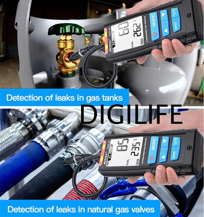 Jual LEL Combustible Gas Monitor Mestek CGD02 Detector Leak C2H6 LPG ...