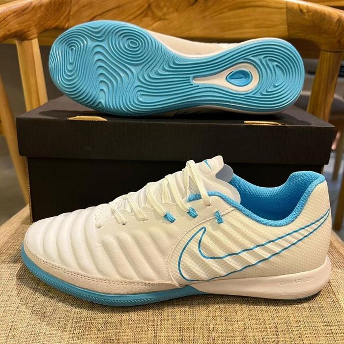 Jual Sepatu Futsal Nike Tiempo Legend 7 Pro White Blue IC - Jakarta ...