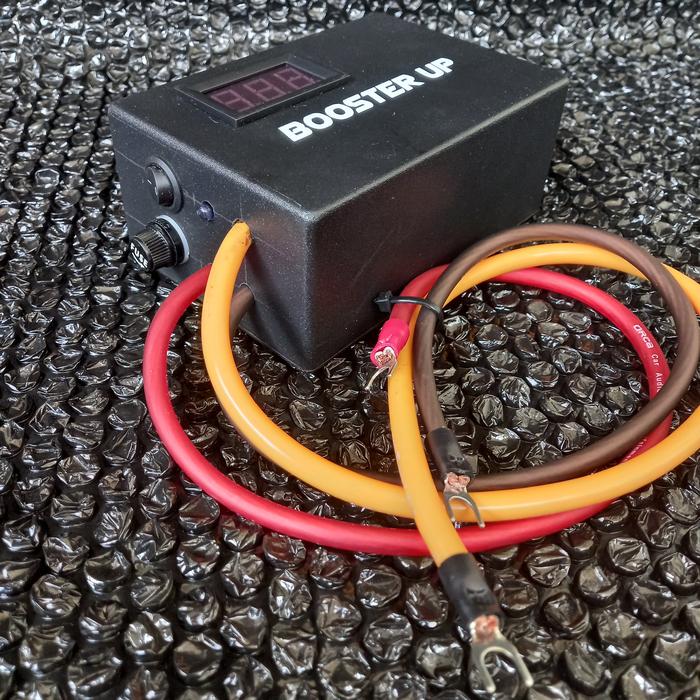 Jual Booster Up Voltage Stabilizer Dengan Kabel Grounding dan Voltmeter ...