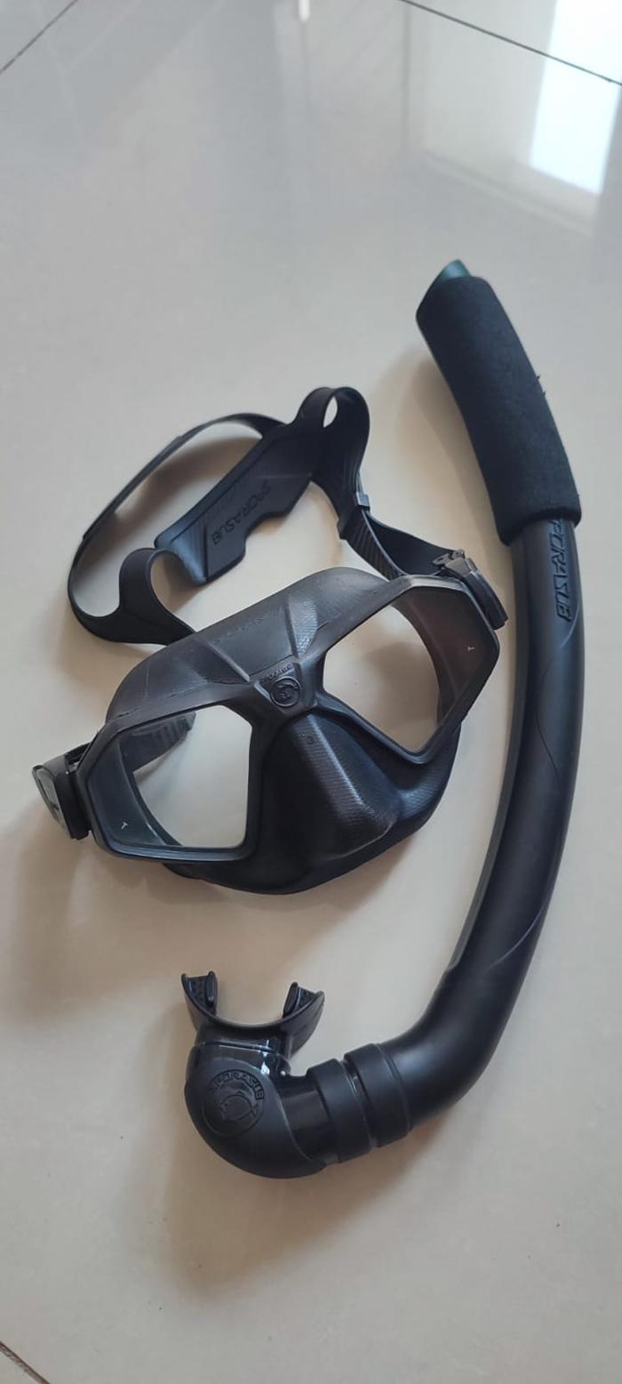Jual Paket Mask & Snorkle Ultra Low Volume Diving Freedive Sporasub ...