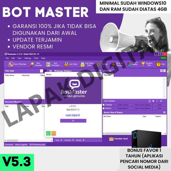 Jual BOT MASTER NEW VERSION BUTTON CHAT - Kota Mojokerto - Lapak ...