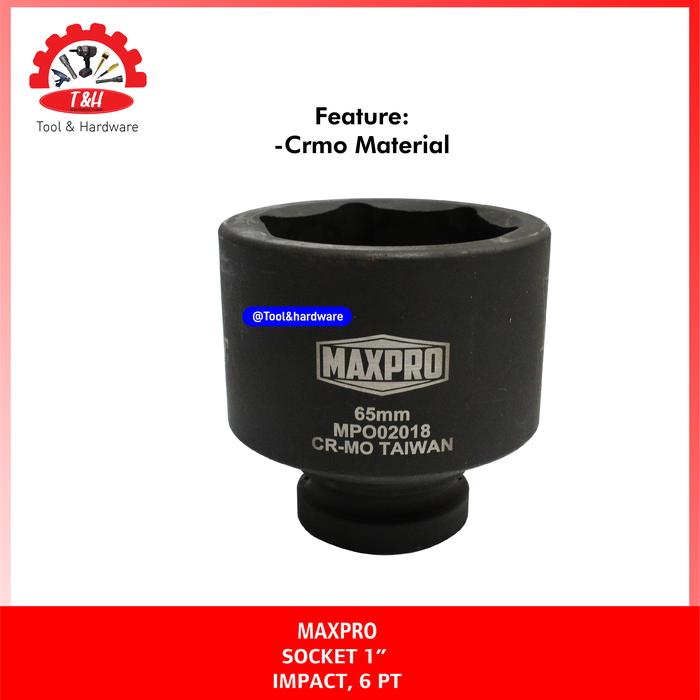 Jual Socket Baut Maxpro 24mm/Socket 1" Impact 6 PT Sise 24mm - Jakarta ...