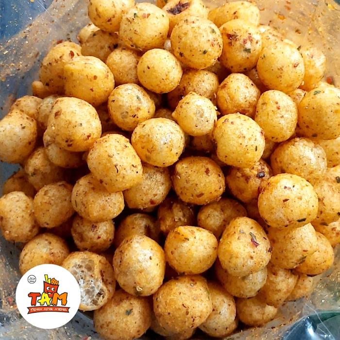 Jual Cimol Bulat Kering Rasa Pedas Balado 250 Gram - Tam Snack - Kota ...