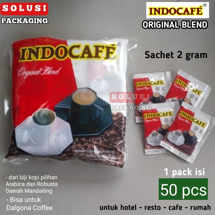 Jual Indocafe Original Blend (50 sachet ) kopi hitam hotel coffee ...