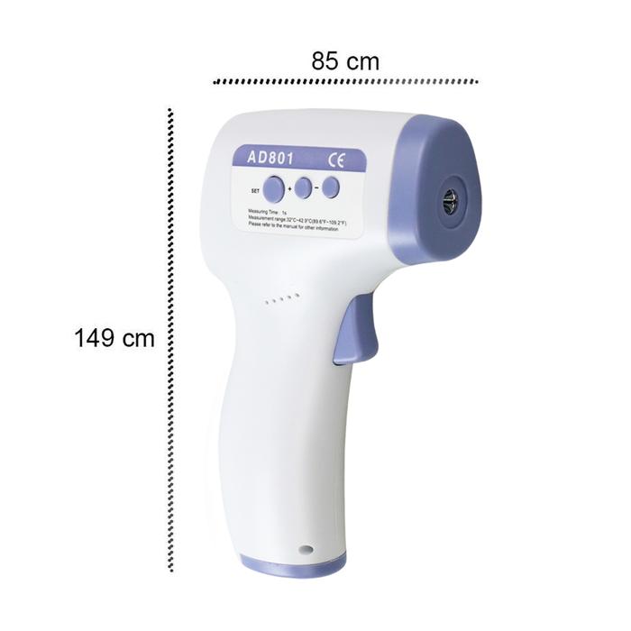 Jual Thermogun Thermometer Infrared Non Contact Cek Suhu Tubuh Di ...