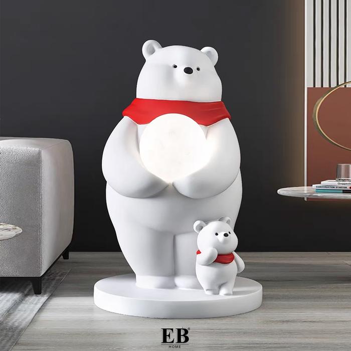 Jual Patung Beruang Putih Lucu Imut / 2 Snowbear Figurine Set 1155 ...