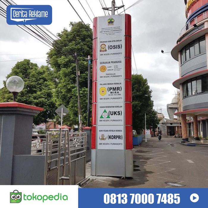 Jual Pylon Sign LED I Totem Sign 2 sisi I Ukuran dan Desain Bisa ...