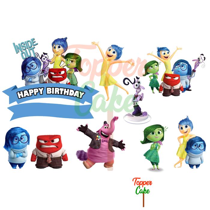 Jual Topper Cake Inside Out gratis tambah nama, foto, usia/ Hiasan kue ...