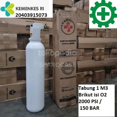 Jual Tabung 1M3 isi Oksigen O2 - Oxygen Cylinder Only - LUXE - Jakarta ...