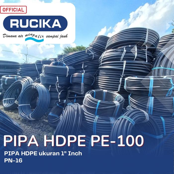 Jual Pipa HDPE Rucika 1 inch 32 mm 1 Roll 100 meter - Jakarta Timur ...