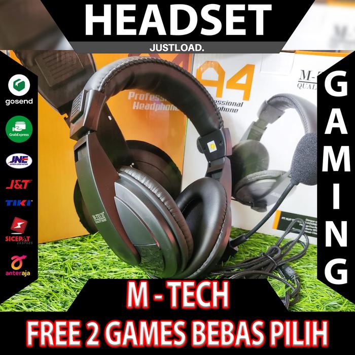 Jual Headset Gaming Mtech A4 with Mic Professional Headphone - Kota Tangerang Selatan - Justload ...