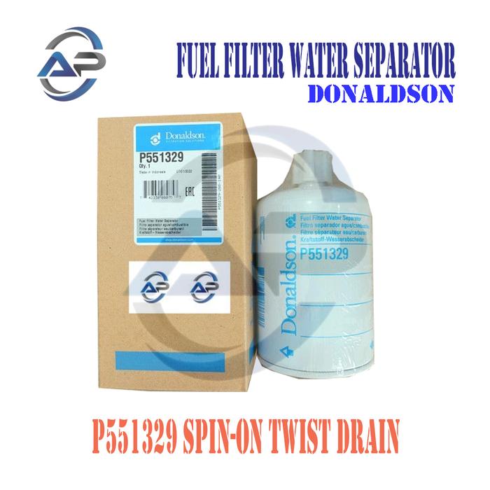 Jual DONALDSON P551329 FUEL FILTER WATER SEPARATOR SPIN-ON TWIST DRAIN ...