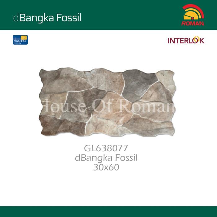 Jual ROMAN KERAMIK INTERLOK DBANGKA FOSSIL 30X60 GL638077 - Kota ...