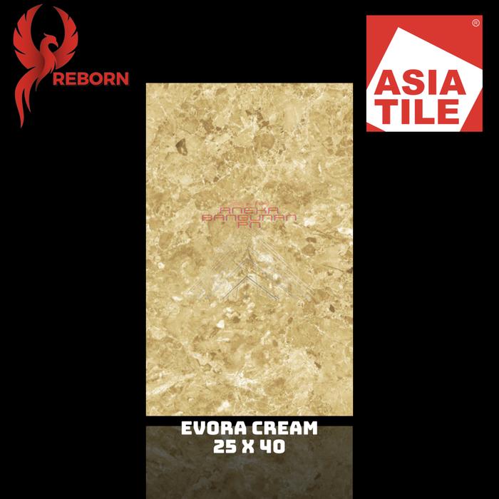 Jual Keramik Dinding ASIA tile - EVORA series 25x40 KW A - Cream - Jakarta Pusat - Aneka ...