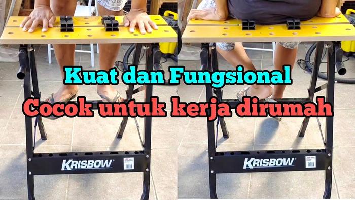 Jual Krisbow Work bench workbench meja kerja tukang kayu portabel ...