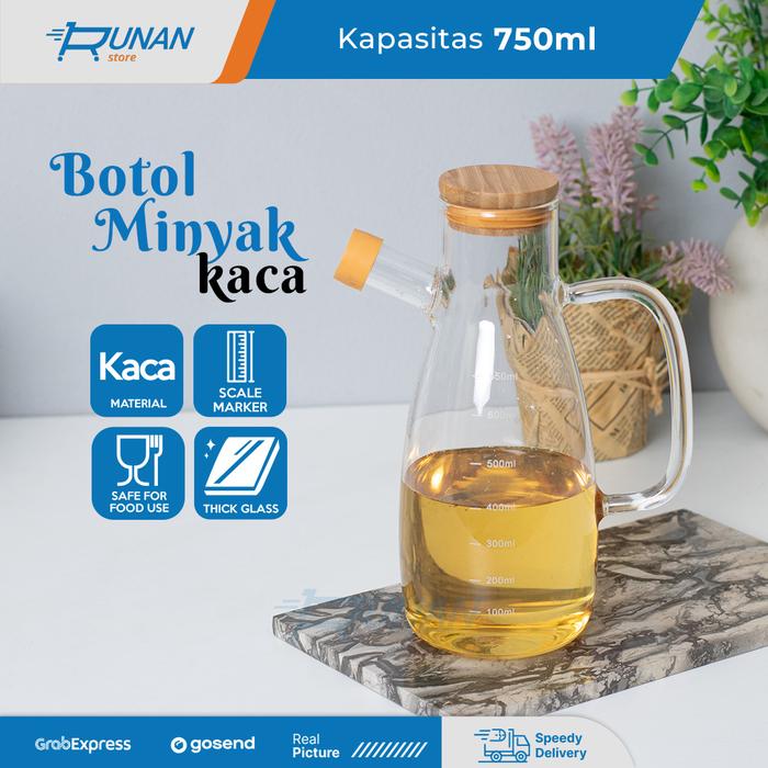 Jual Jug Pitcher Minuman Unik - Botol Minyak Kaca 750ml Olive Oil ...