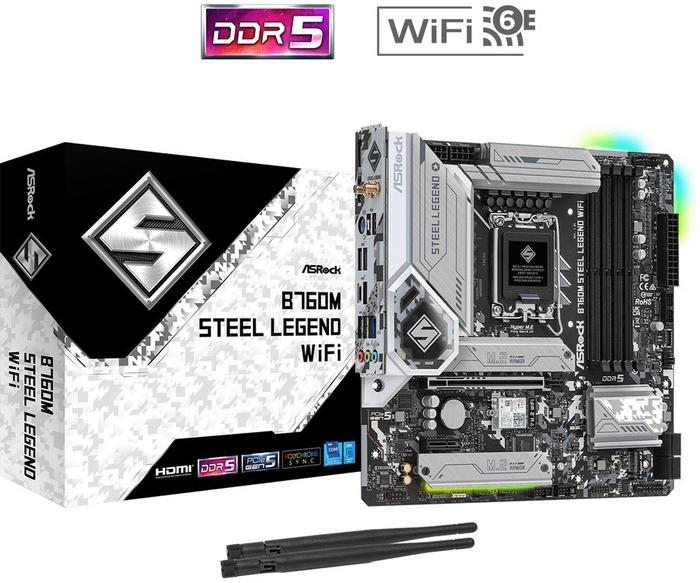 Jual ASROCK B760M Steel Legend WiFi - mATX DDR5 Intel B760 LGA 1700 ...