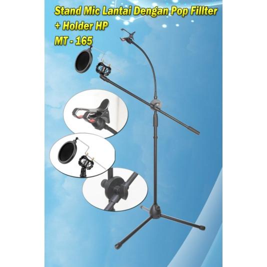 Jual STAND MIC / STANDING MICROPHONE BERDIRI LANTAI TRIPOD MT-175 - MT ...